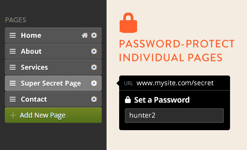 Password Protect Your Page - Updates - Strikingly