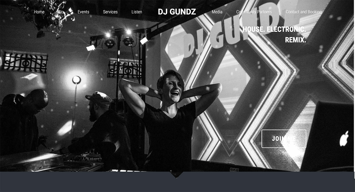 Build a DJ Website That Books Gigs - Building Your Website - Strikingly