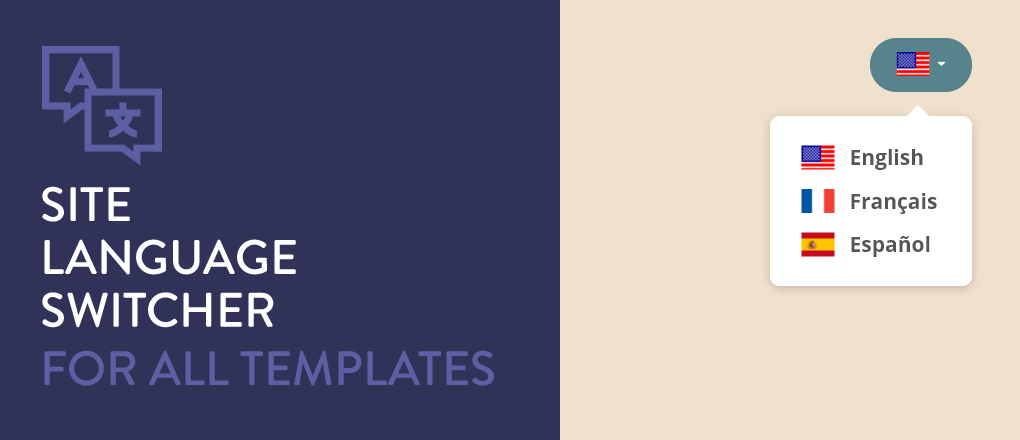 Language Switcher for All Templates - Updates - Strikingly