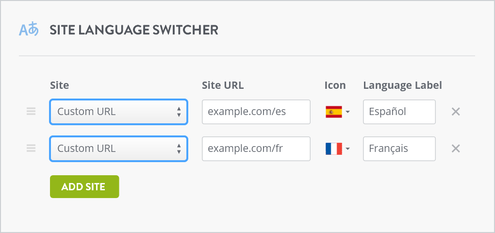 Custom URL in Language Switcher - Updates - Strikingly