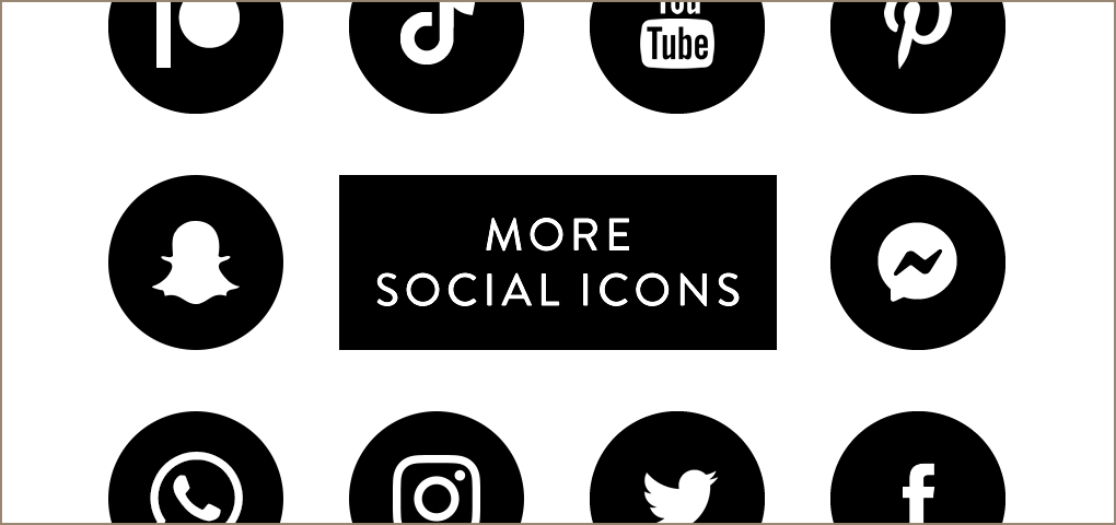More Social Icons in Library - Updates - Strikingly