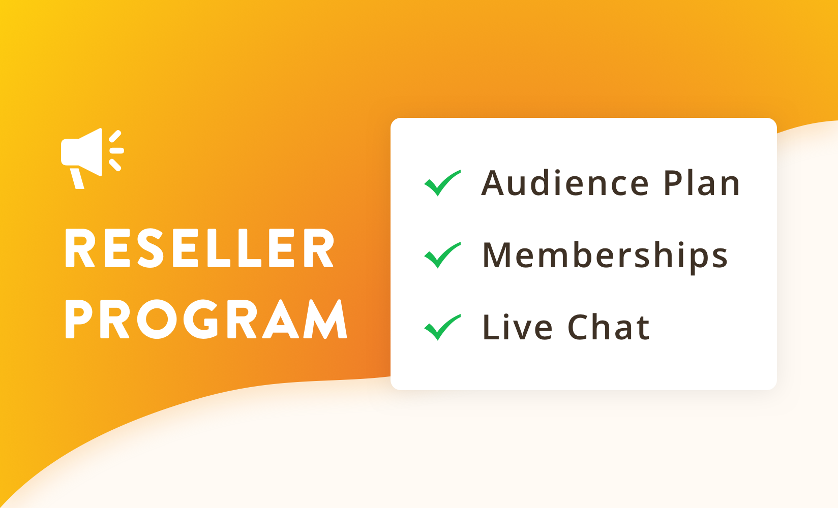 Reseller Program + Audience Plan! - Updates - Strikingly