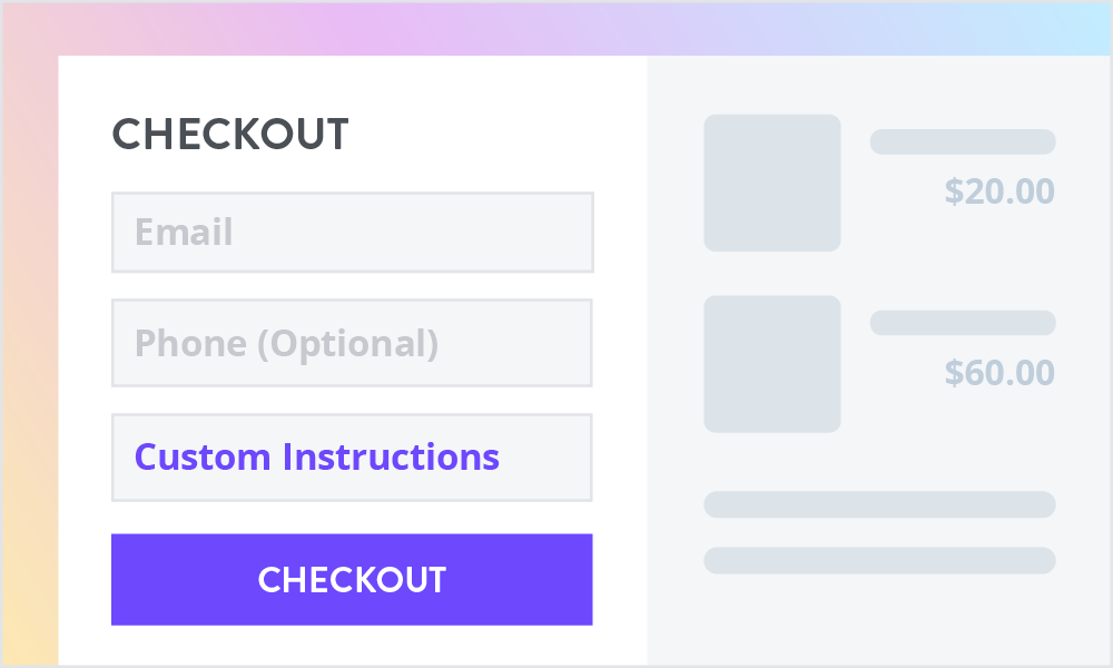 Modify Checkout Fields! - Updates - Strikingly