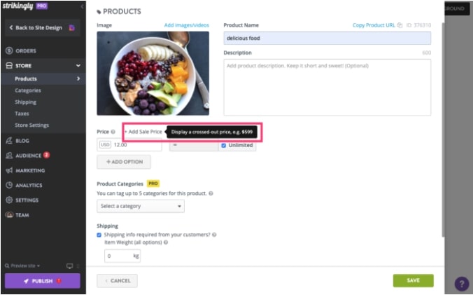 How to Set the Sale Price on your Online Store - Building Your Website ...