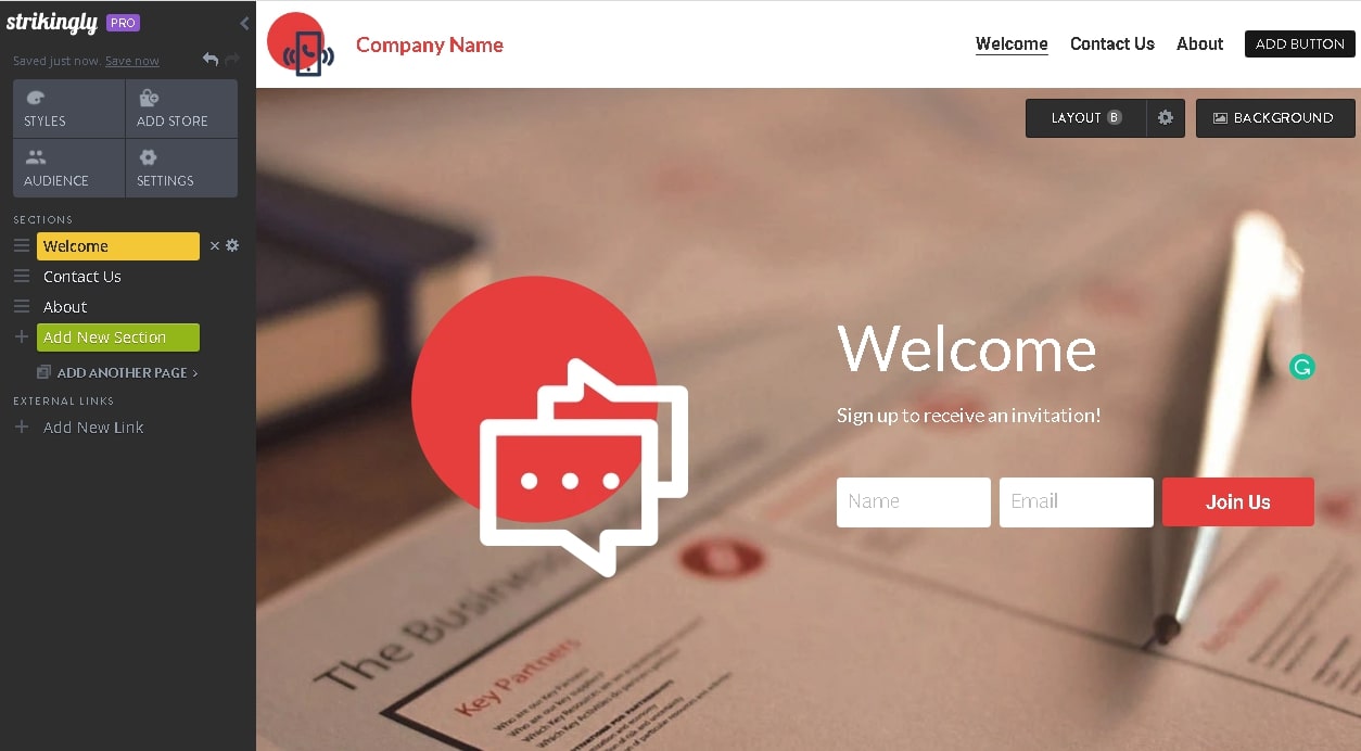 Making a Meetup Website That Matters - Building Your Website - Strikingly