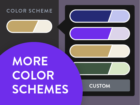 More Advanced Color Schemes - Updates - Strikingly