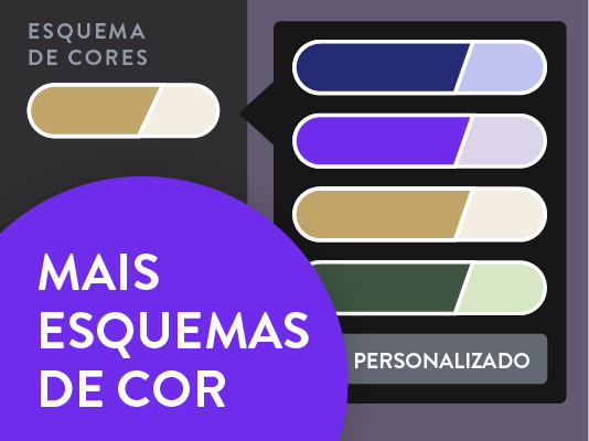 Esquemas de cores mais avançados - Atualizações - Strikingly