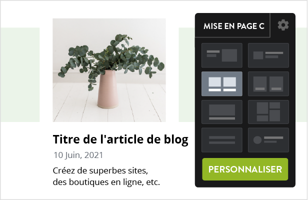 Nouvelles mises en page des blogs - Mises à jour - Strikingly