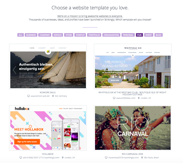 Choosing The Best Free Website Maker - Building Your Website - Strikingly