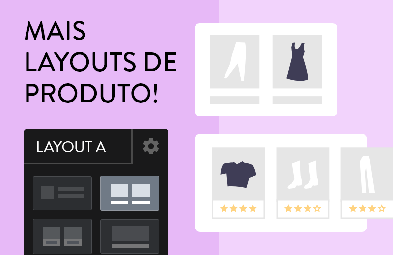 Mais layouts de produto! - Atualizações - Strikingly
