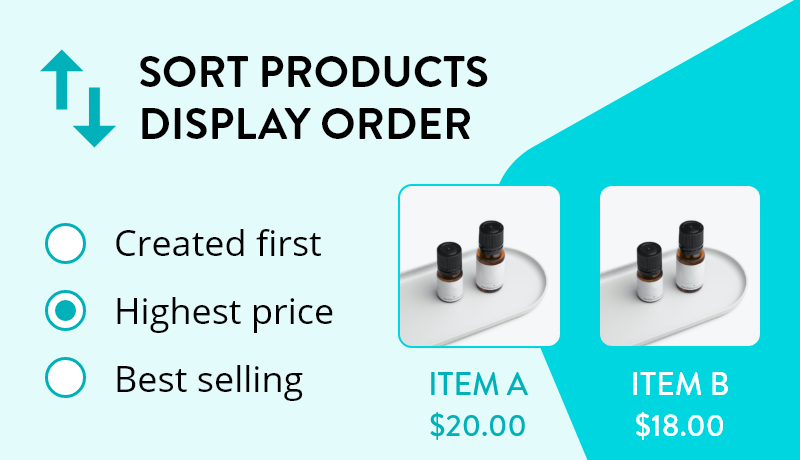 Adjust your Product Display Order - Updates - Strikingly
