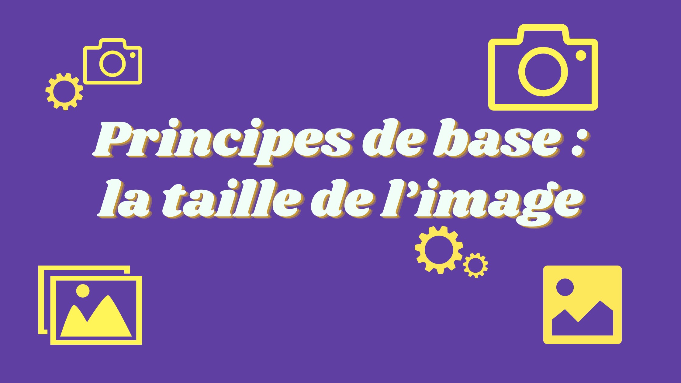 Principes de base pour la taille de l’image la plus appropriée pour ...