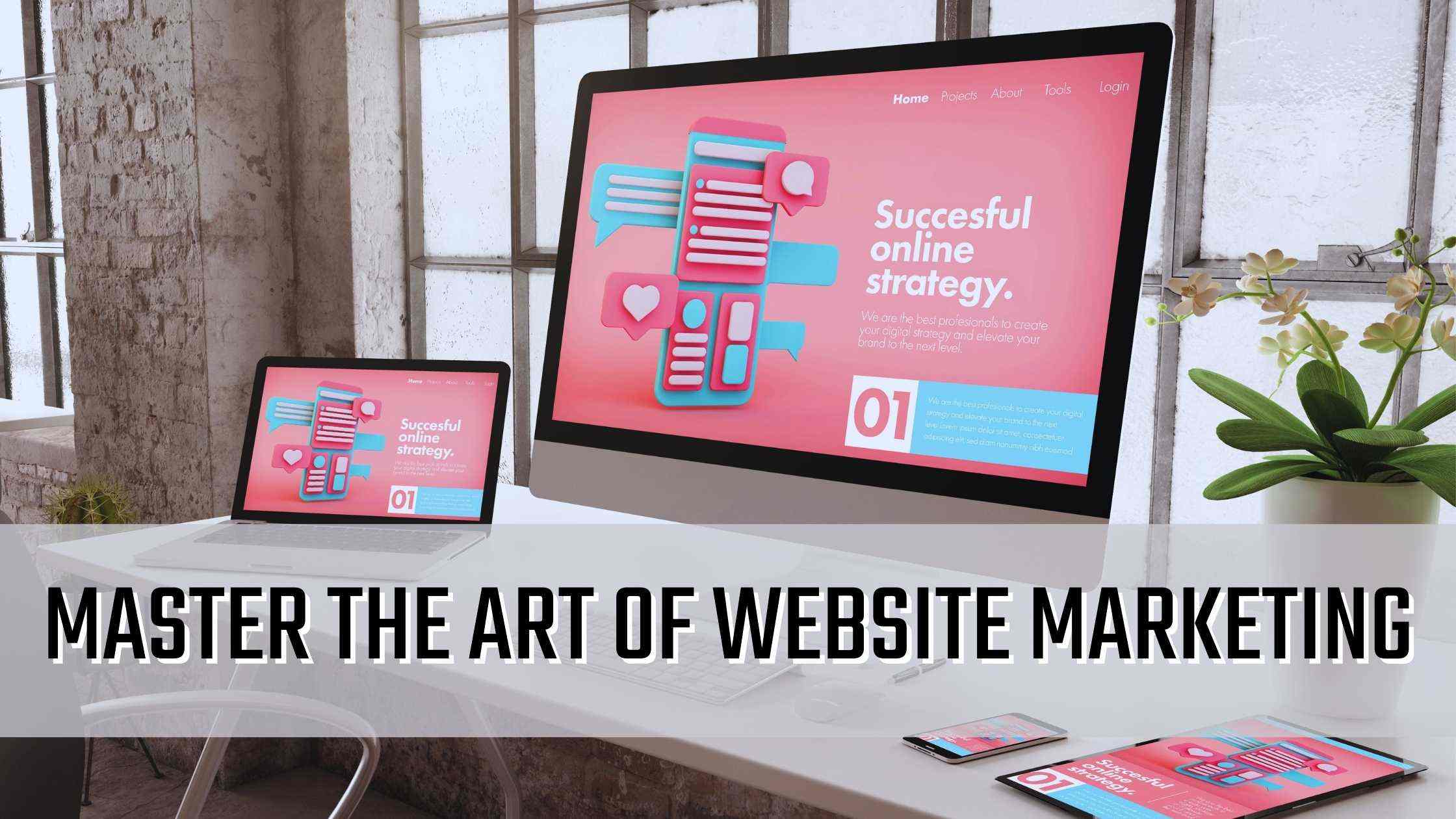 Master the Art of Website Marketing - Building Your Website - Strikingly