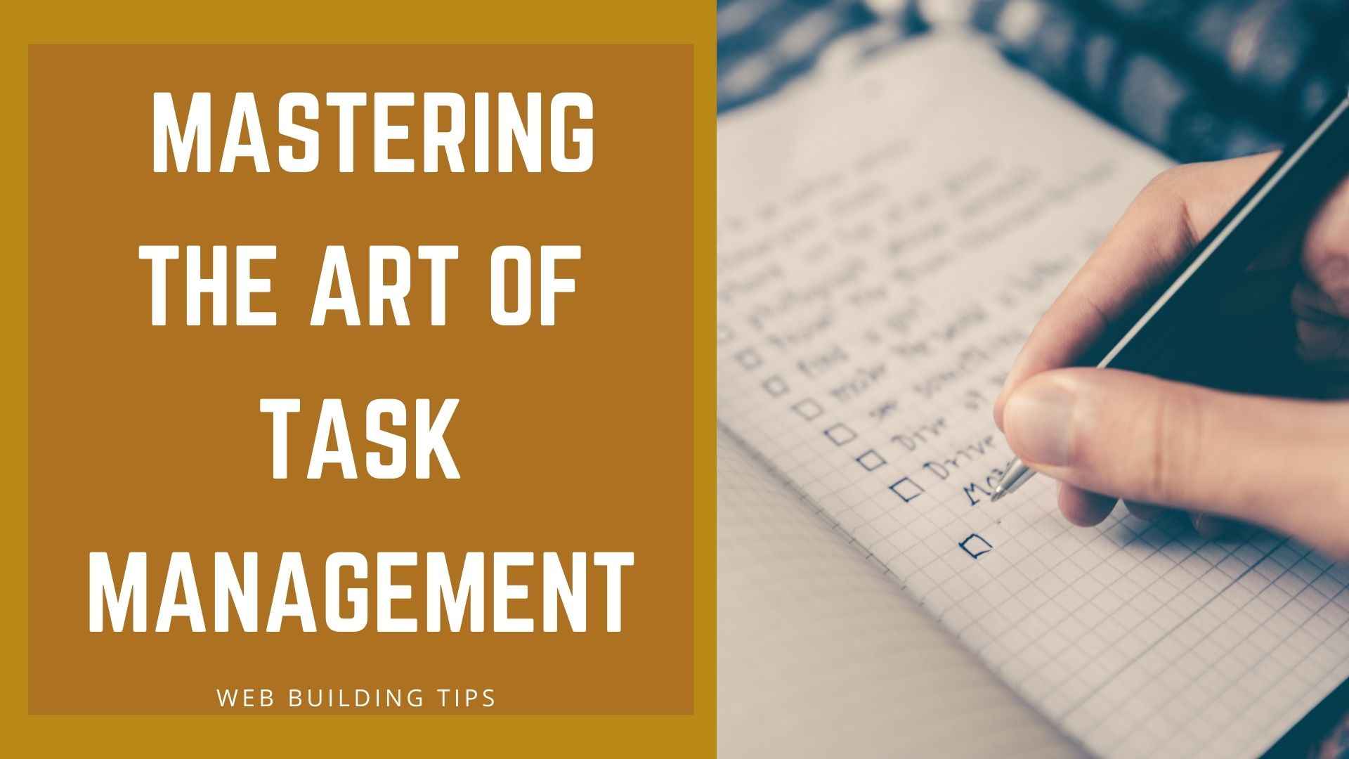 Mastering the Art of Task Management - Building Your Website - Strikingly