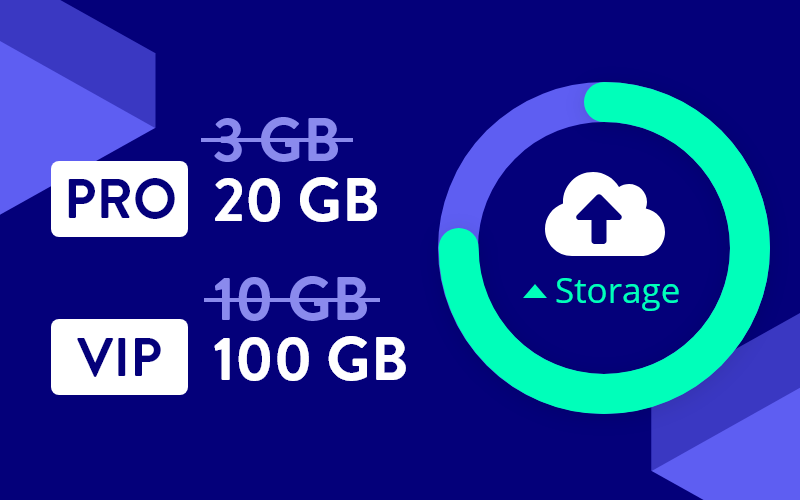 Increased Site Storage - Updates - Strikingly