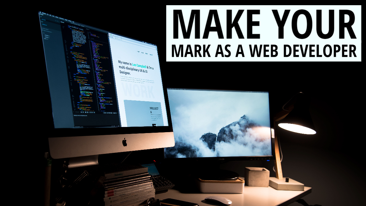 Make Your Mark as a Web Developer - Building Your Website - Strikingly