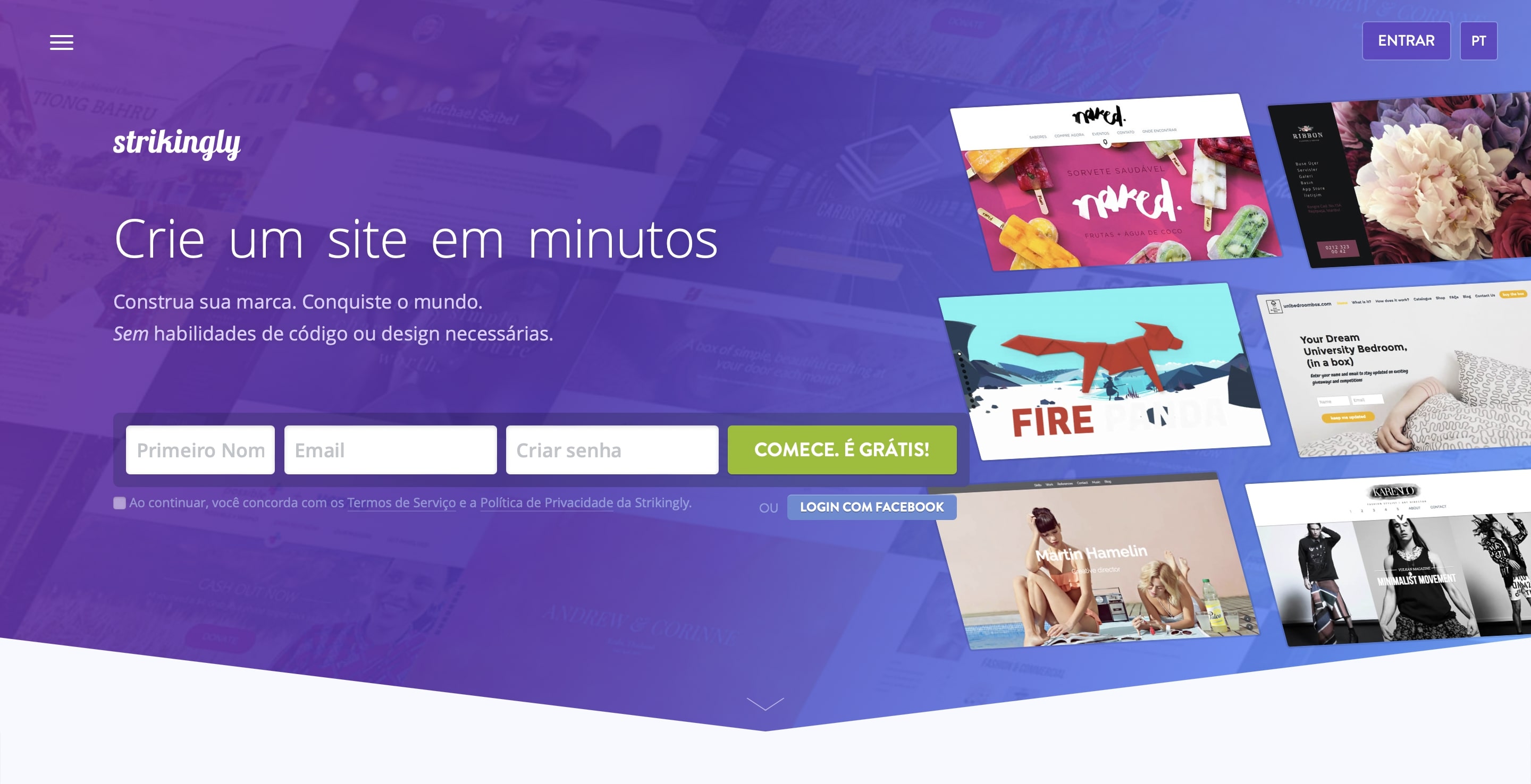 Ideias de Layout do Website: diferentes géneros e exemplos de designs ...