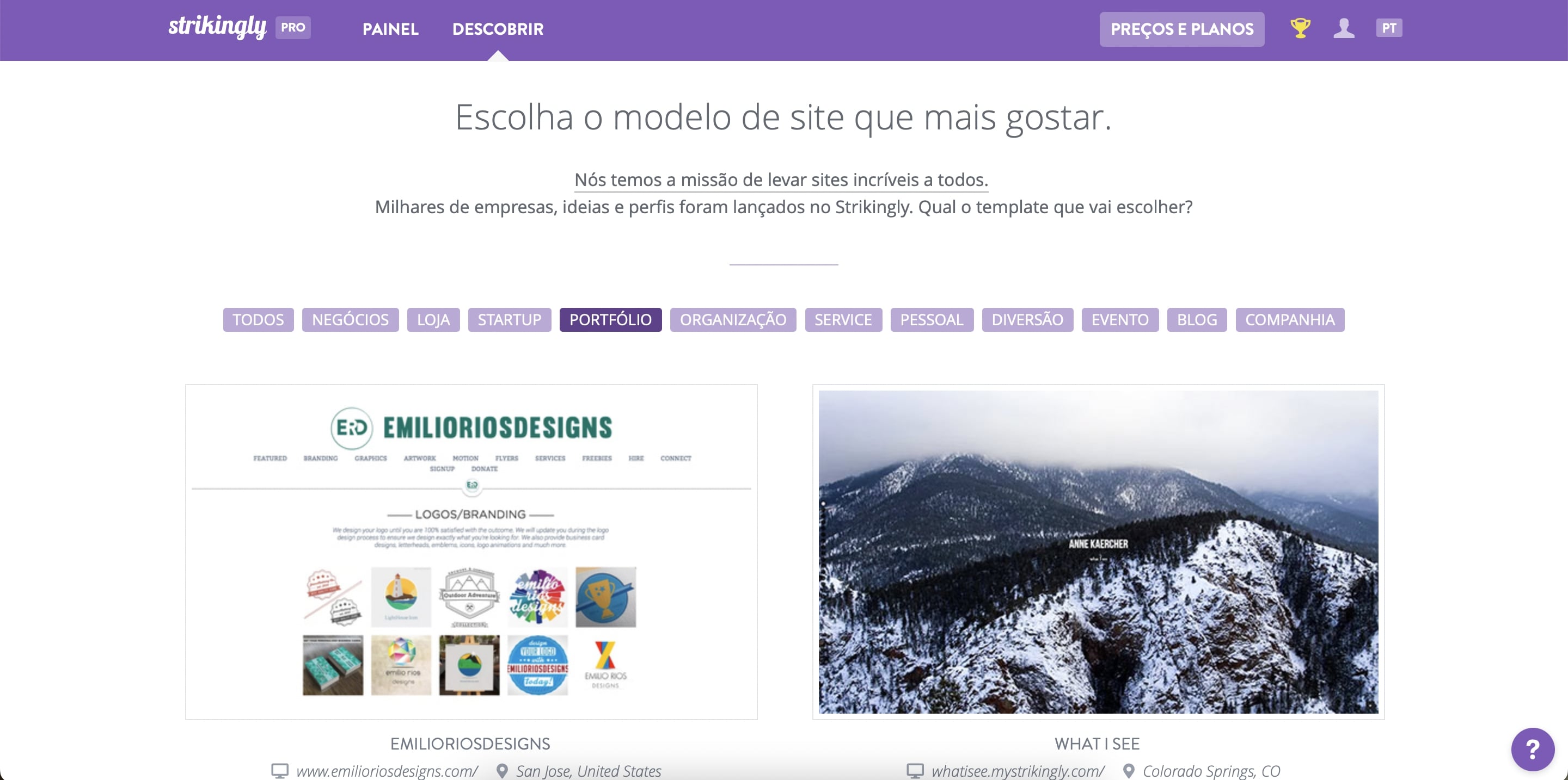 Ideias de Layout do Website: diferentes géneros e exemplos de designs ...