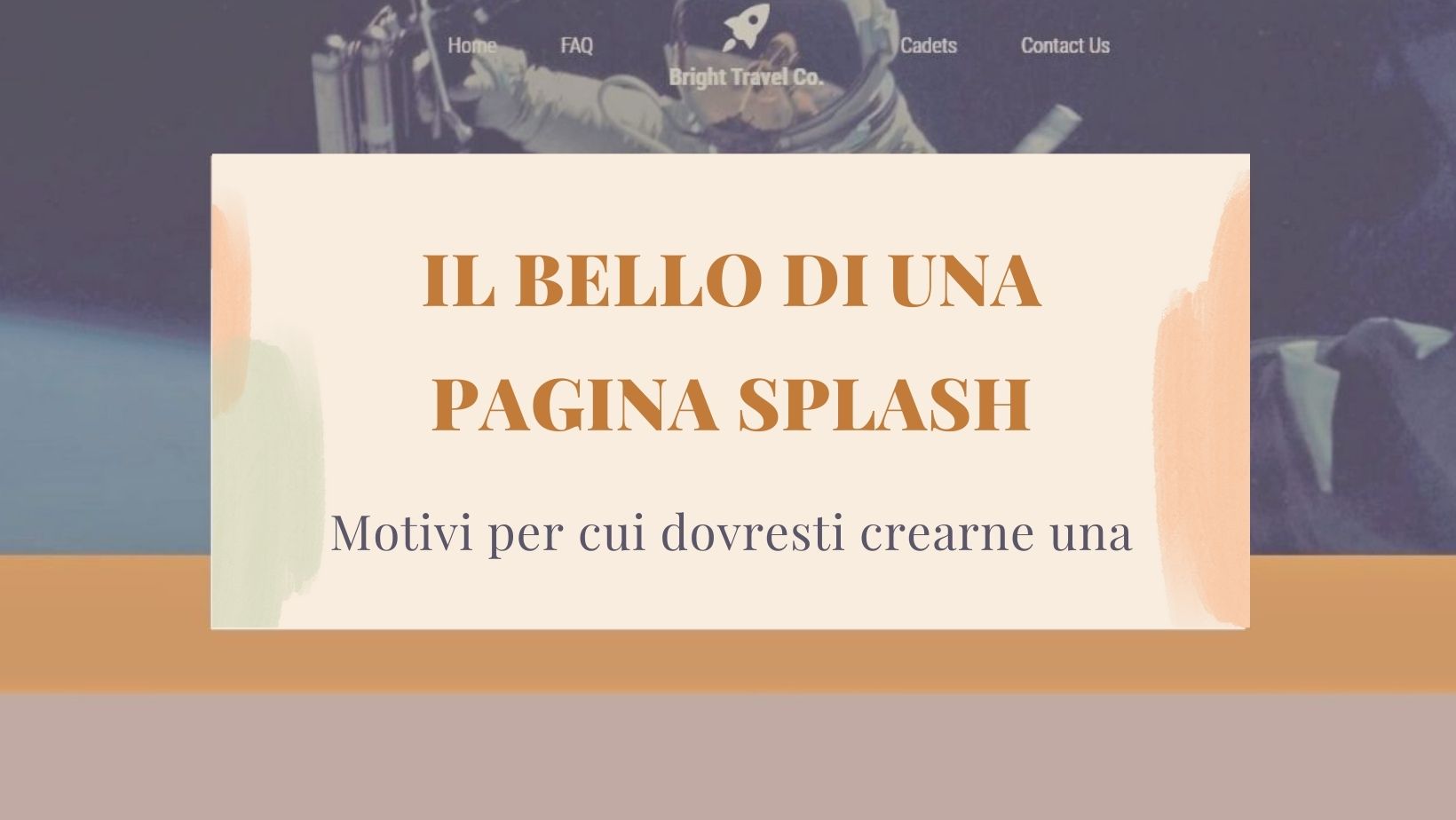 Perché la pagina Splash è indispensabile per un sito web - Creare il ...