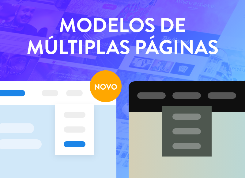Modelos de múltiplas páginas - Atualizações - Strikingly