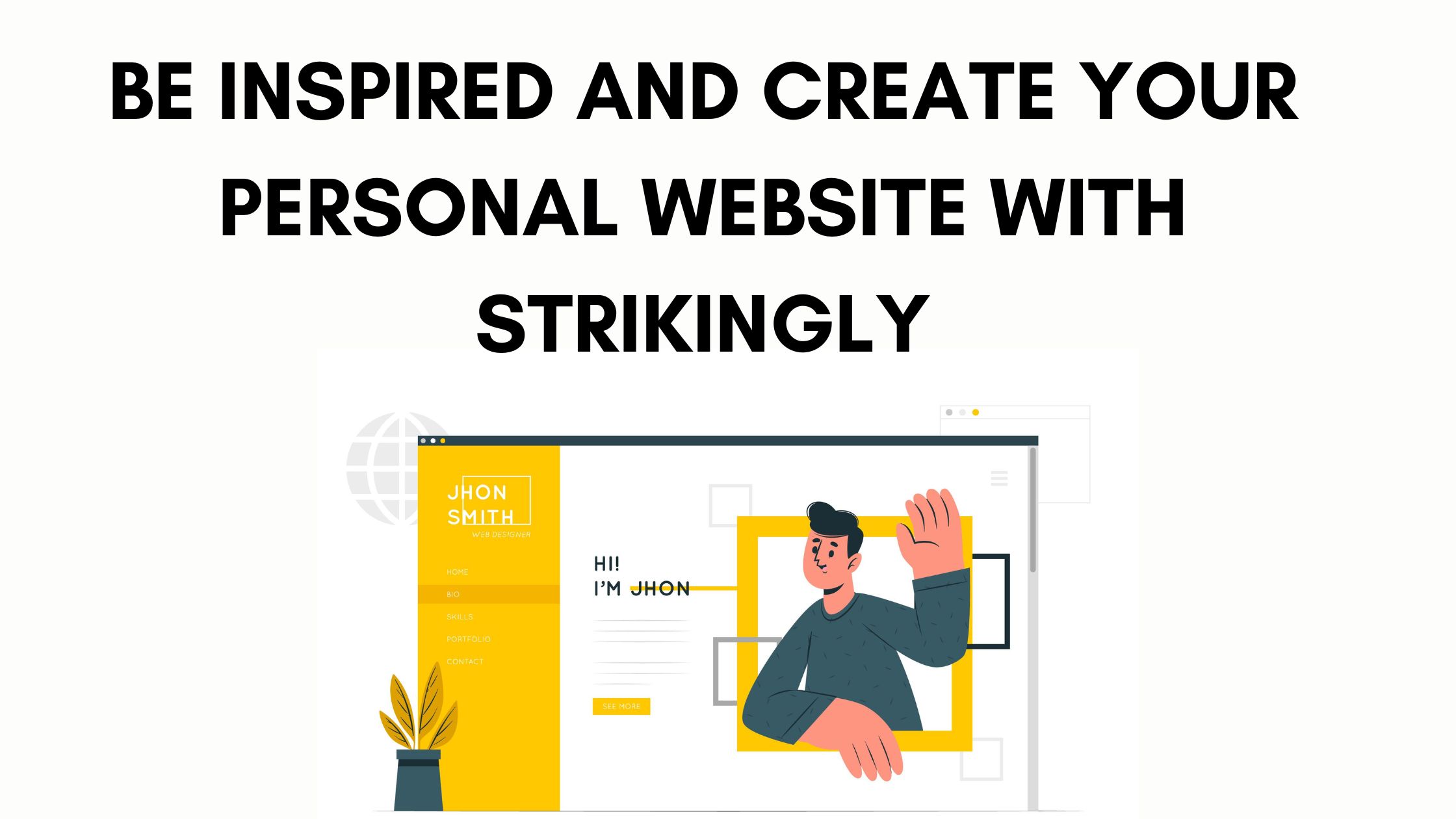 Be Inspired and Create Your Personal Website With Strikingly - Building ...