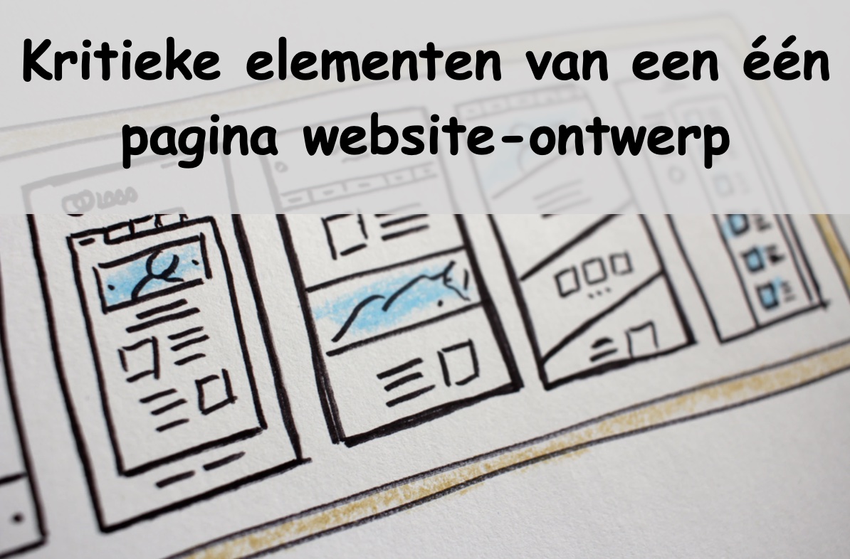 Kritieke elementen van een één pagina website-ontwerp - Uw website ...
