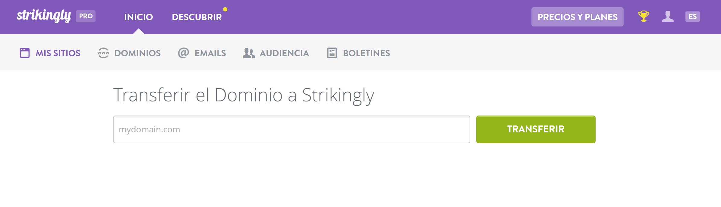 ¿Cómo ganar dinero con el estacionamiento de dominios? - Crear Tu Sitio Web - Strikingly