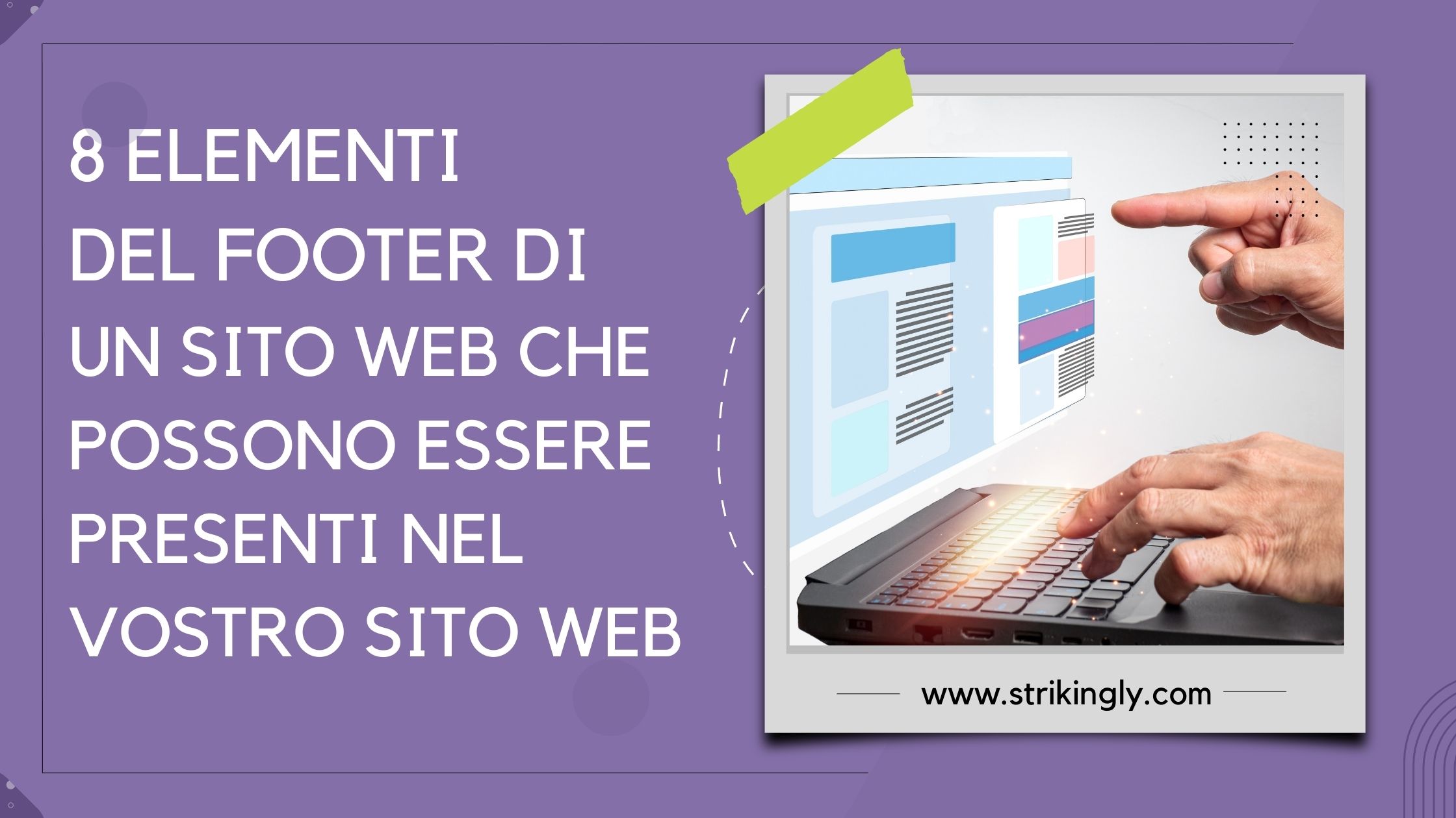 8 elementi del footer di un sito web che possono essere presenti nel vostro sito web - Creare il ...