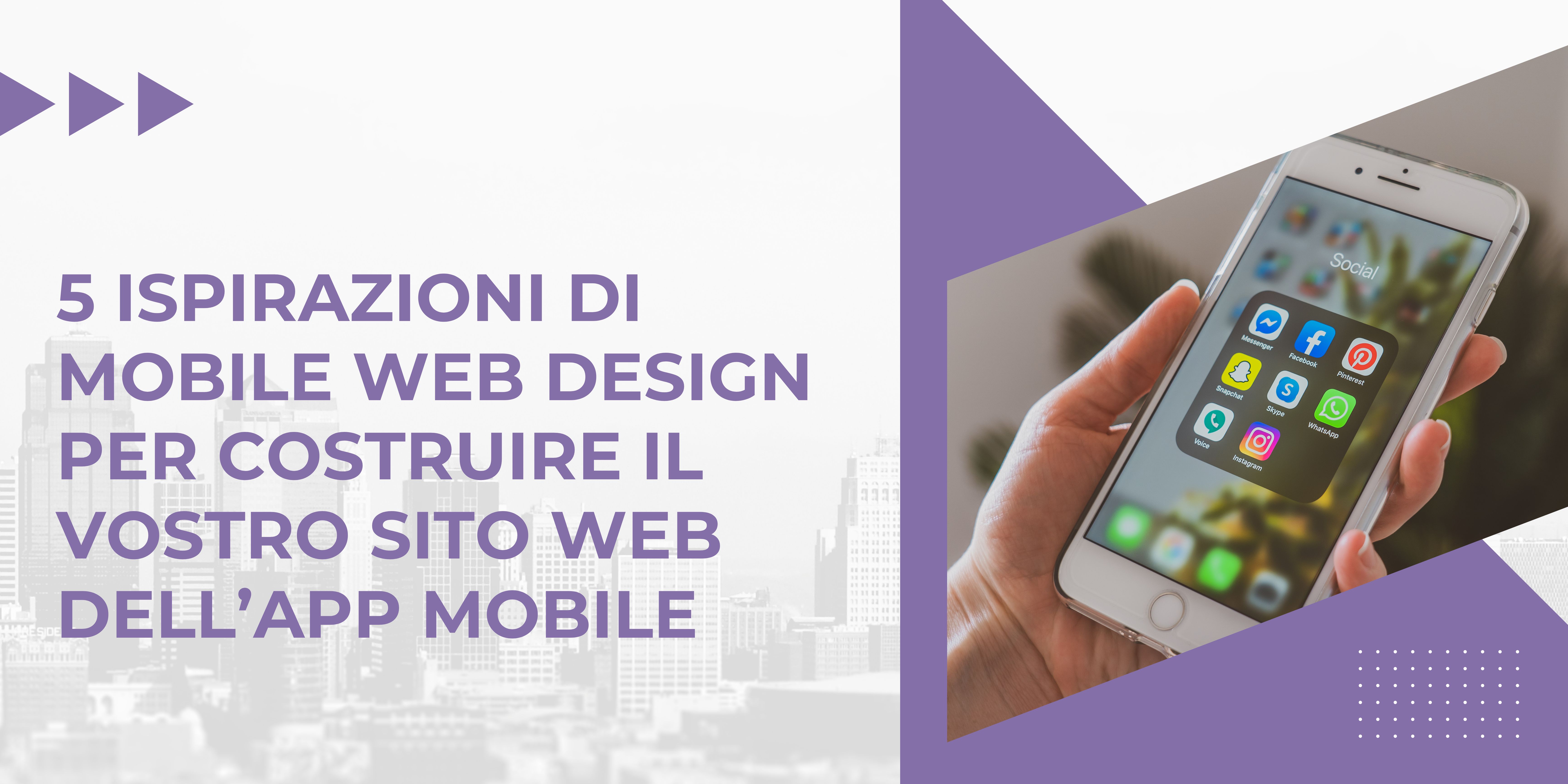 5 ispirazioni di mobile web design per costruire il vostro sito web dell’app mobile - Creare il ...