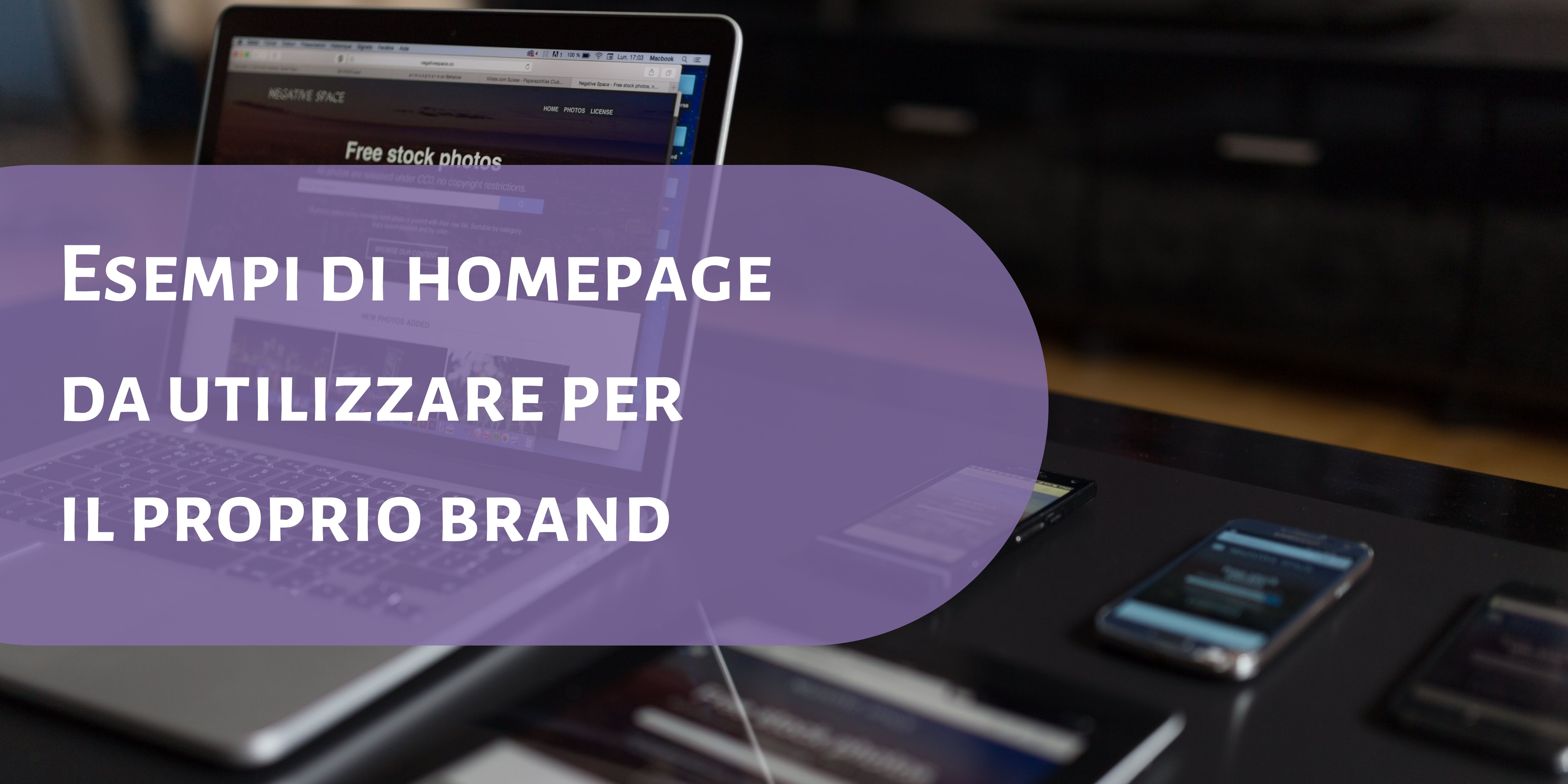 Esempi di homepage da utilizzare per il proprio brand - Creare il Tuo ...