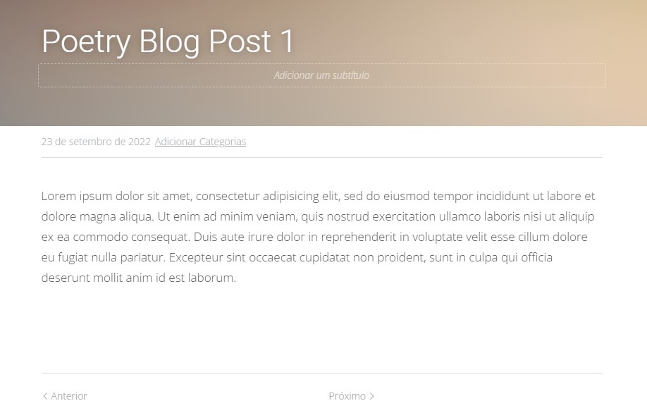 Como começar um blog de poesia de sua autoria - Construindo Seu Site ...