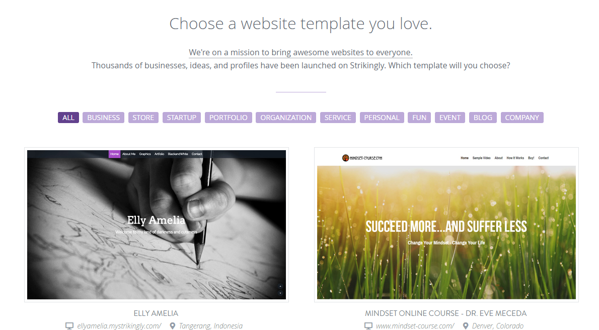 A comprehensive Guide to Filmmaking - Building Your Website - Strikingly