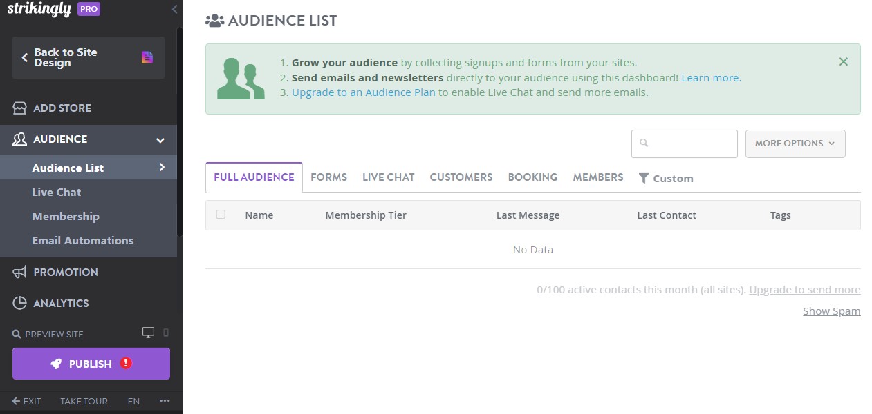 A Guide To Becoming a Local Tour Guide - Building Your Website - Strikingly