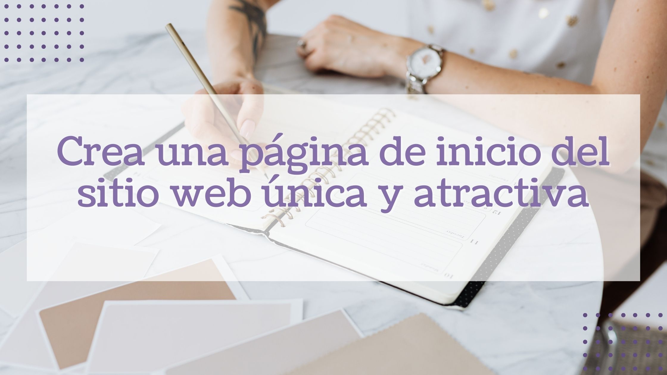 Crea una página de inicio del sitio web única y atractiva - Crear Tu ...