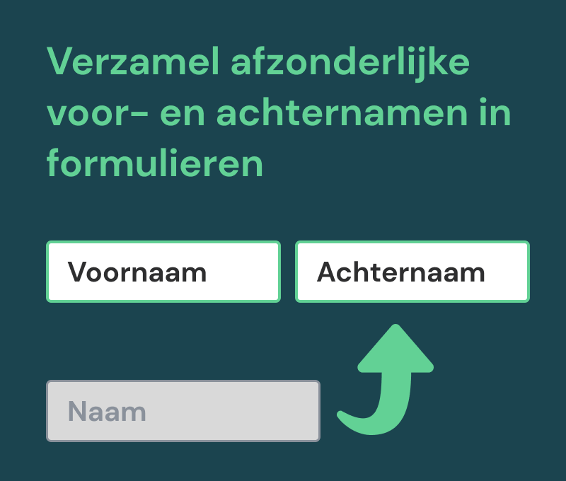 Verzamel afzonderlijke voor- en achternamen in formulieren - Updates ...