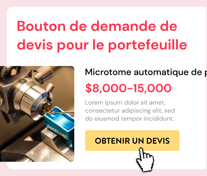 Bouton de demande de devis pour le portefeuille - Mises à jour - Strikingly