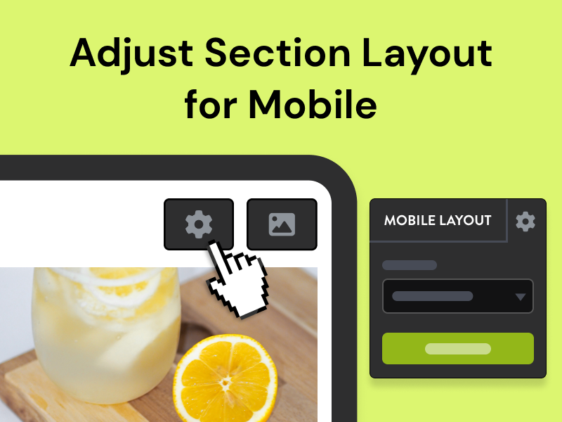 Adjust Section Layout For Mobile Updates Strikingly