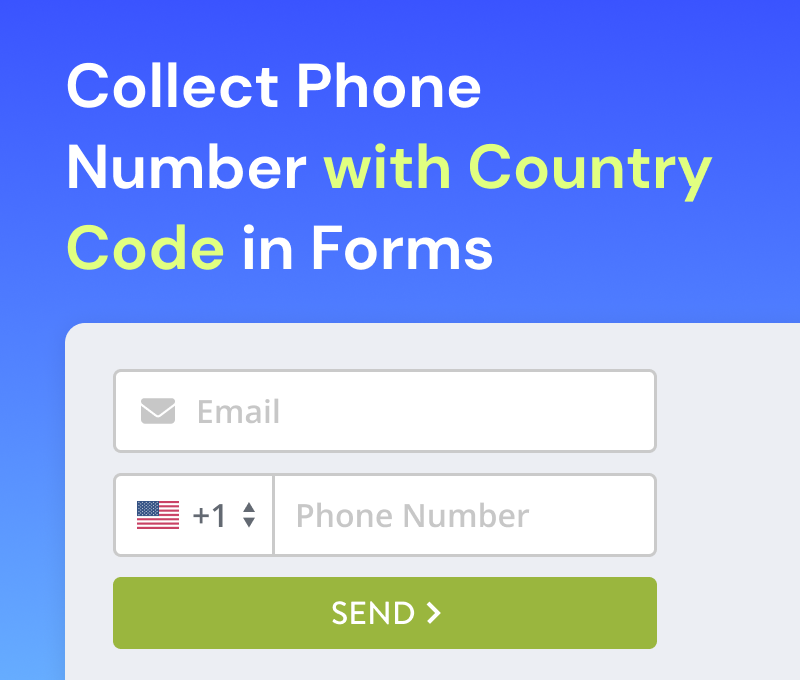 Collect Phone Number With Country Code In Forms Updates Strikingly