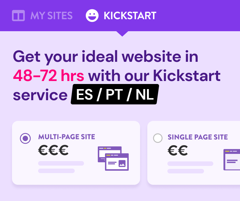Get your ideal website in 48-72 hrs with our Kickstart service ...
