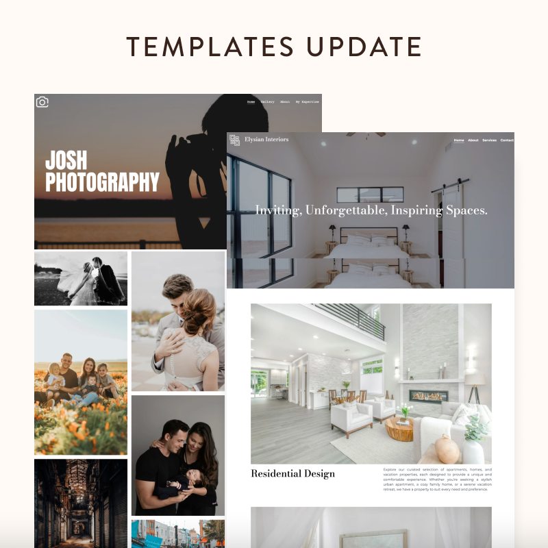 Templates Update - Updates - Strikingly