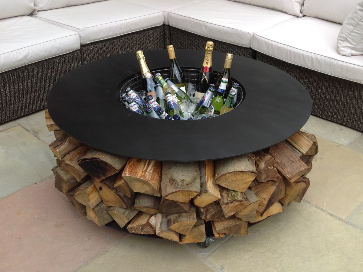 Deluxe Log Fire Pit | Practical Elegant Multi Functional