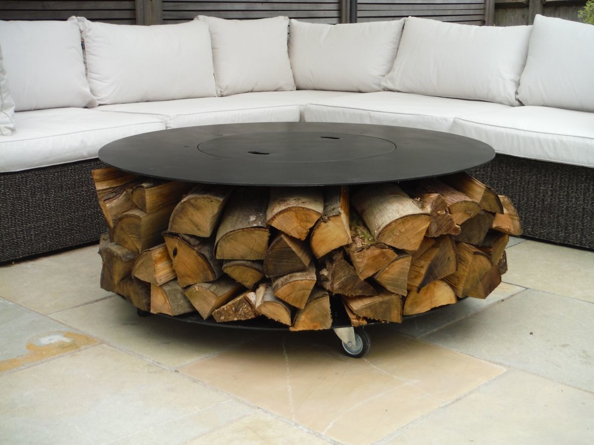 Deluxe Log Fire Pit | Practical Elegant Multi Functional