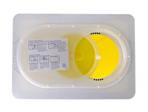 8934 - 12 GAL Yellow Sharps Container - W/Rotor-Split Lid