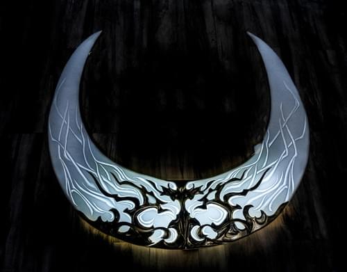 Final Fantasy 14 FFXIV Tsukuyomi Cosplay Set with Lightable Moon