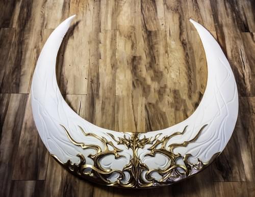 Final Fantasy 14 FFXIV Tsukuyomi Cosplay Set with Lightable Moon