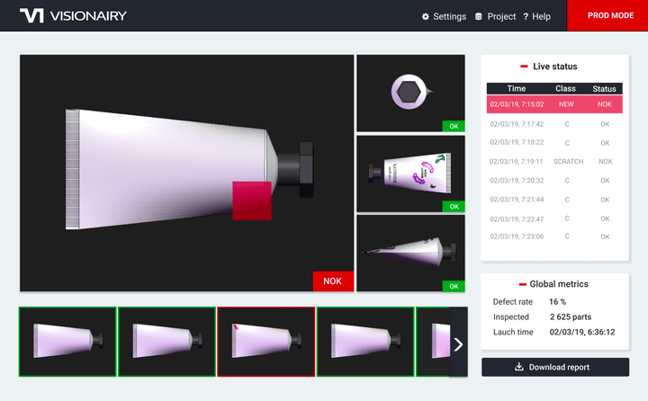Visionairy - Computer vision for factories