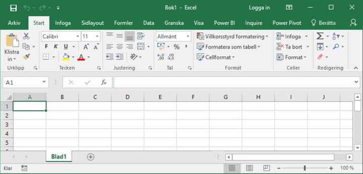 Pivottabeller och tabeller i Excel
