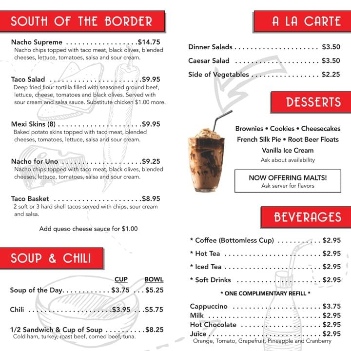 MENU - SUNSHINE DEPOT