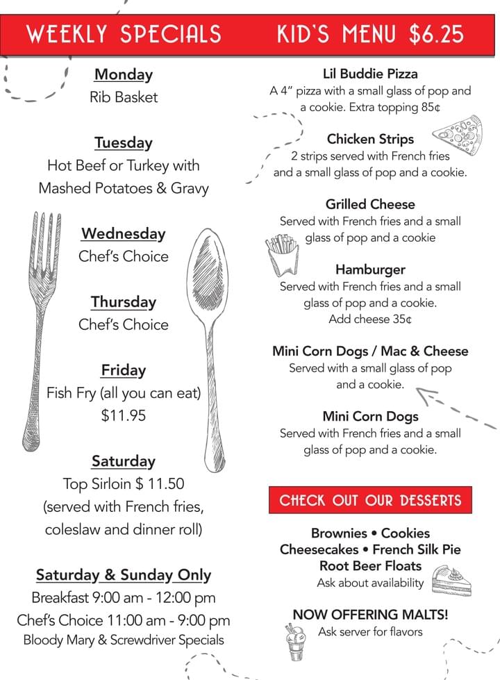 MENU - SUNSHINE DEPOT