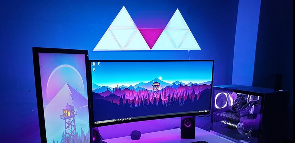 hexagon lights for gaming room